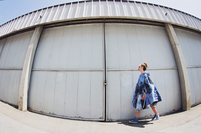 patchwork jean cape | NOT JUST A LABEL