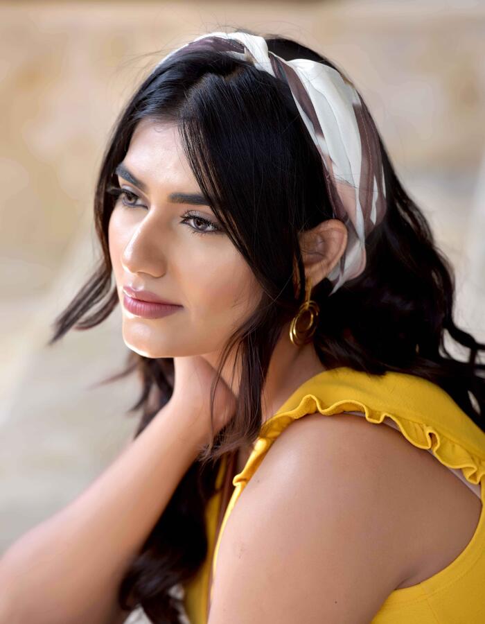 Georgette scarf- Autumn leaves | NOT JUST A LABEL